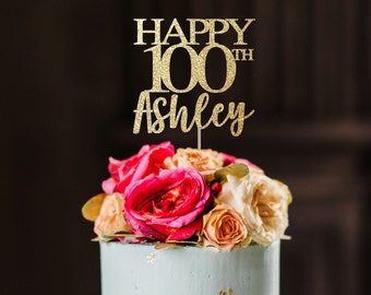 Personalised Acrylic 100th Centenarian Birthday Years Loved - Etsy