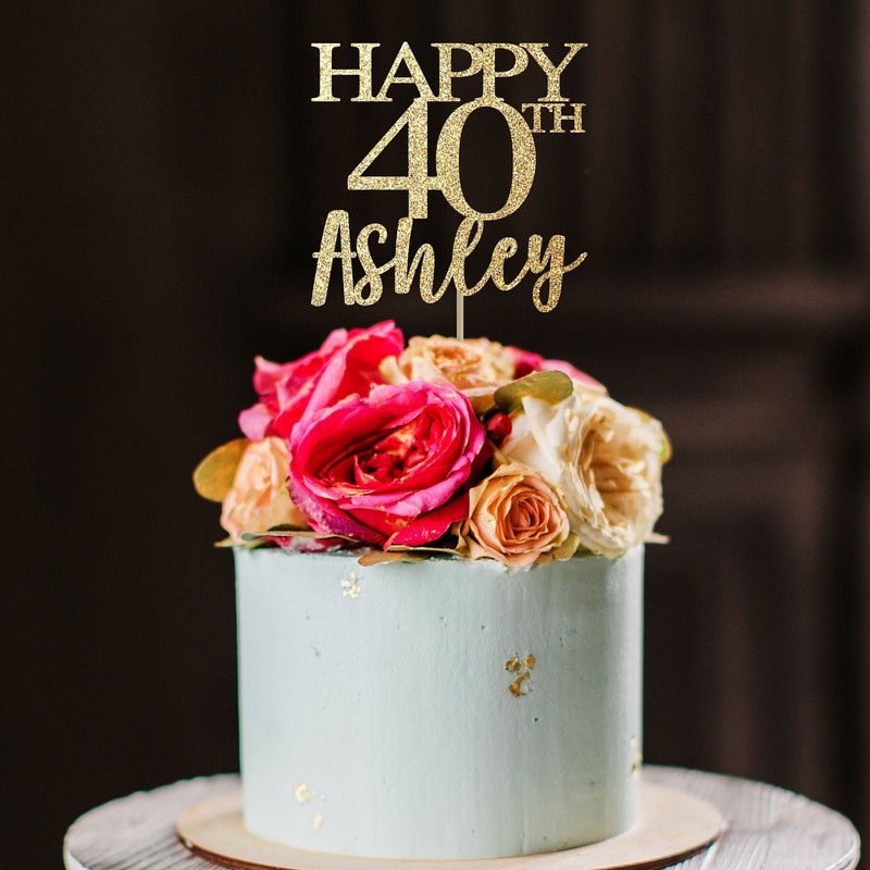 Cake Topper 40th Birthday - Etsy