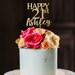 21 Birthday Cake Topper, Personalized Cake Topper, Twenty First Cake ...