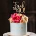 40 Cake Topper 40th Cake Topper 40th Birthday Party - Etsy