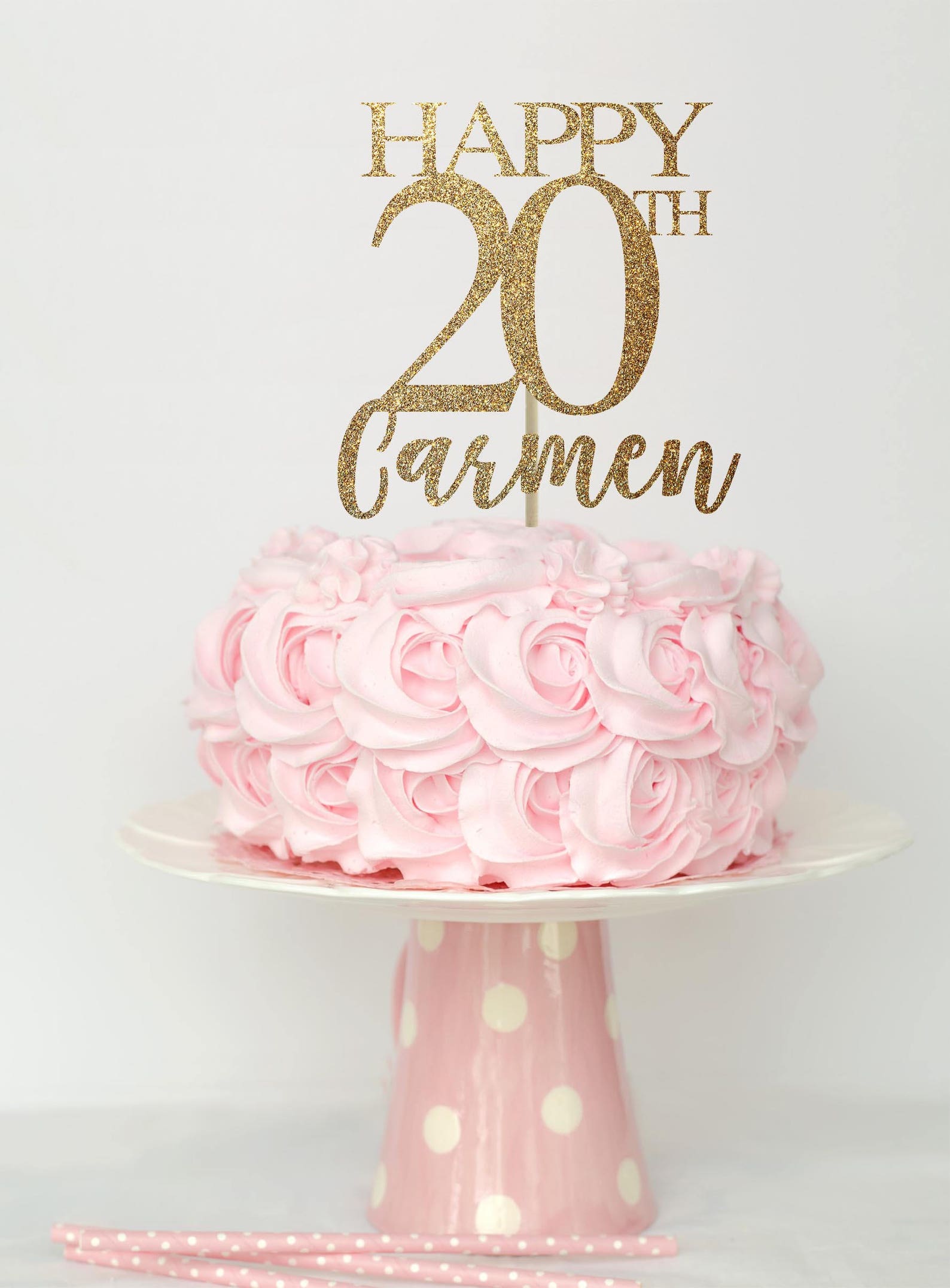 20 Cake Topper Banner 20 Birthday Decorations 20 Birthday - Etsy