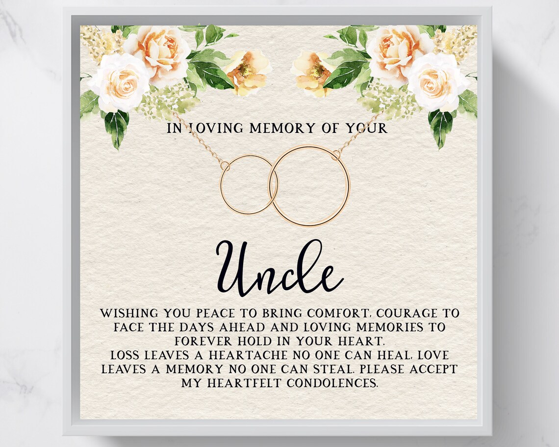 Loss of uncle gift in loving memory of uncle gift memorial | Etsy