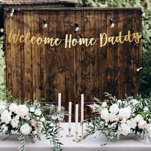 Welcome Home Banner, Welcome Home Daddy, Welcome Home Sign, Welcome ...