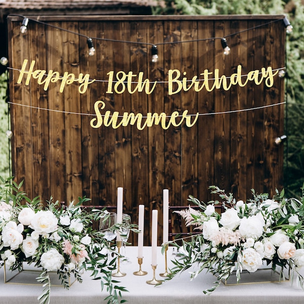 18th Birthday Banner - Etsy