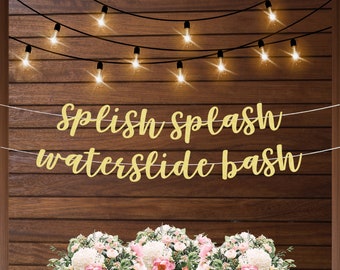 Splish Splash Birthday Bash Banner - Etsy
