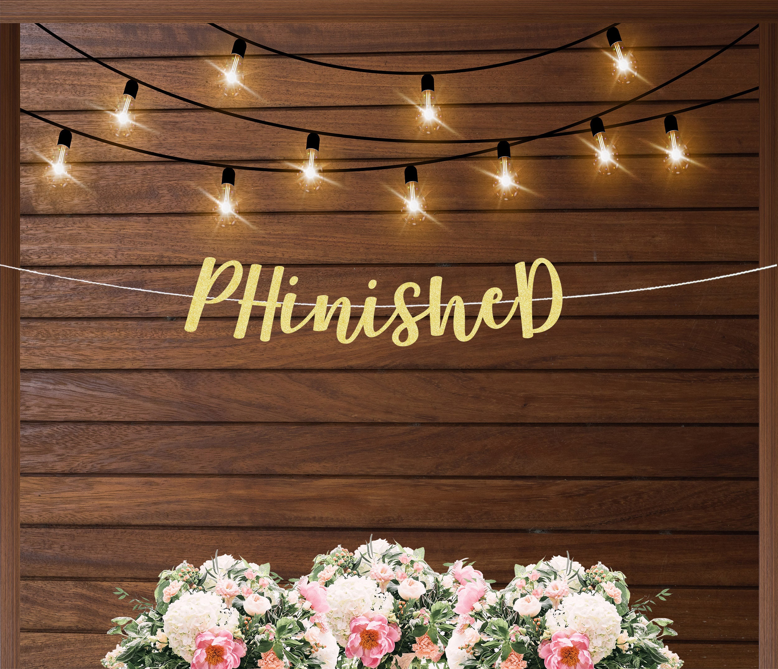 Phd Graduation Banner, Phinished Graduation Banner, Funny Grad Party ...