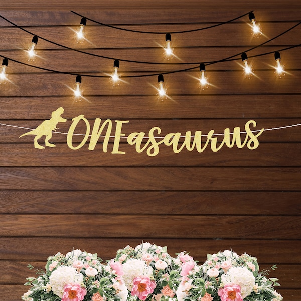 Oneasaurus Birthday Decorations - Etsy