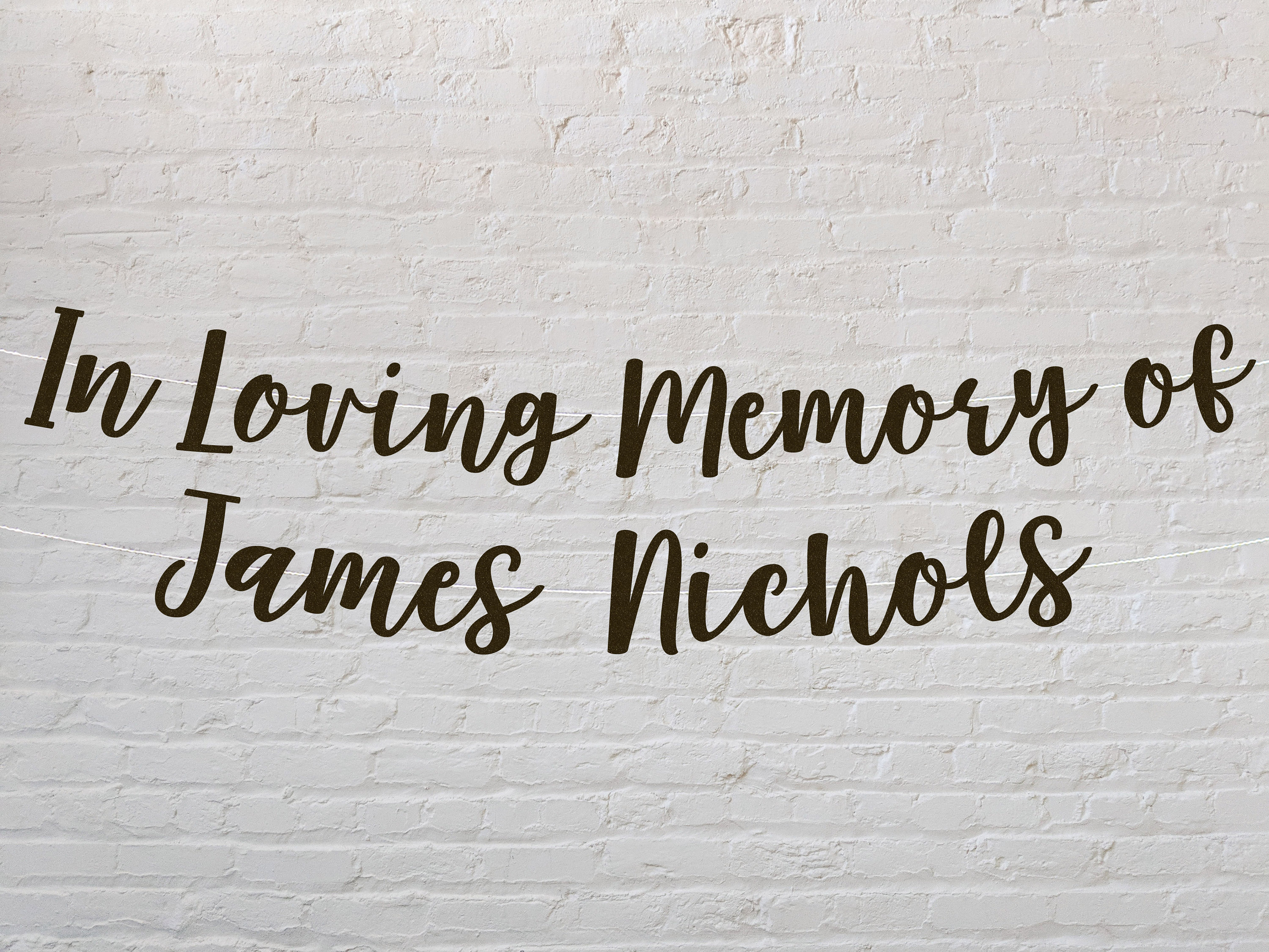 In Loving Memory Banner, Funeral Banner, Available in Black, Gold ...