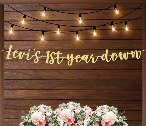 Personalized 1st Year Down Banner Football Themed First - Etsy