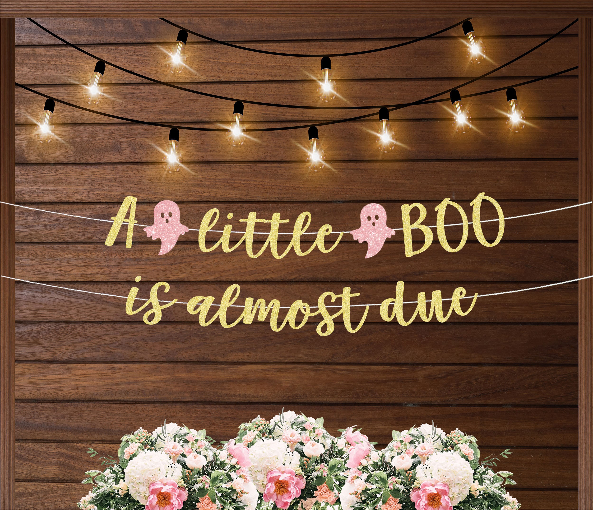 A Little Boo is Almost Due Baby Shower Banner Halloween Baby - Etsy