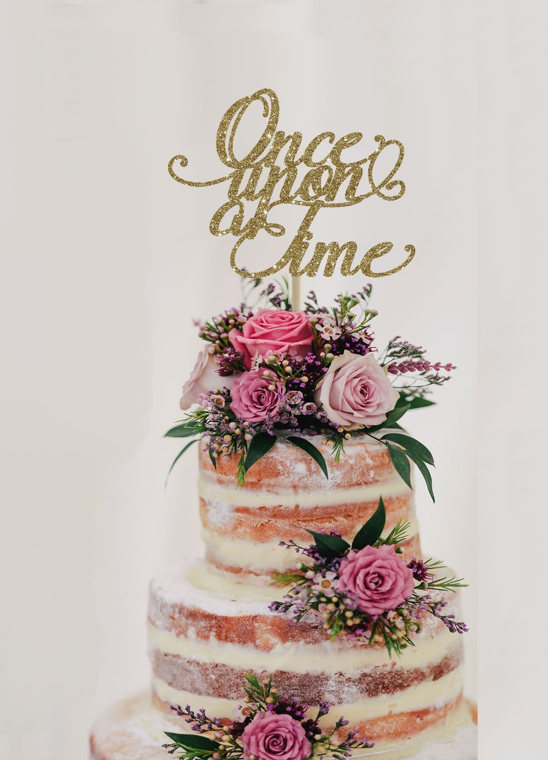 Once Upon a Time Cake Topper, Wedding Cake Topper, Cake Toppers for ...
