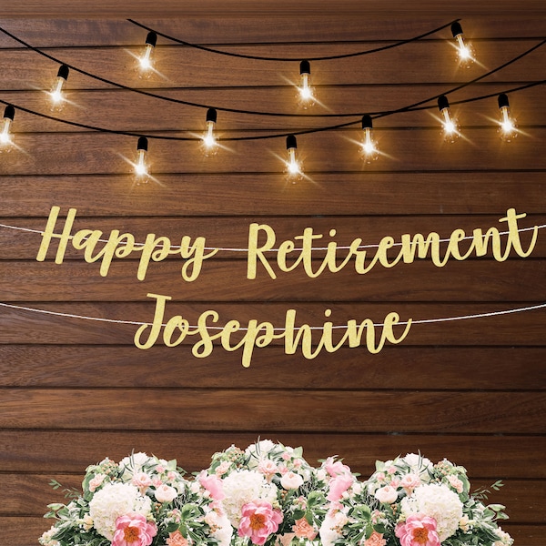 Happy Retirement Banner - Etsy
