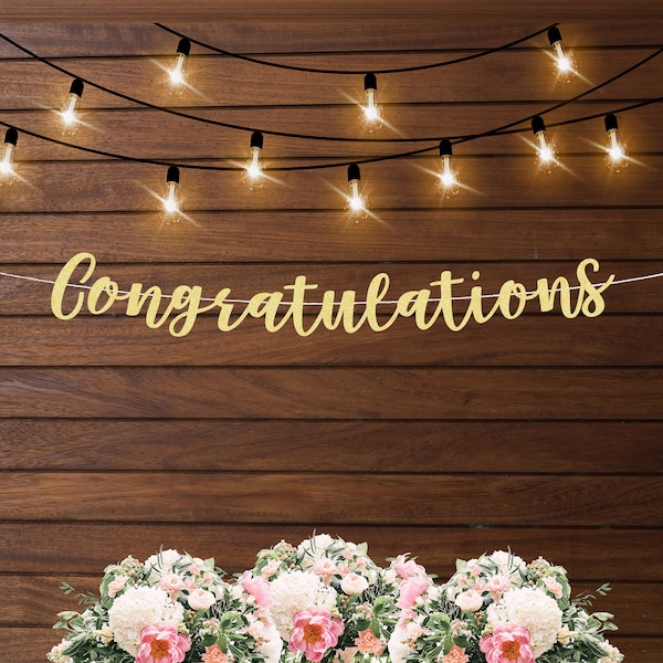 Congratulations Banner - Etsy