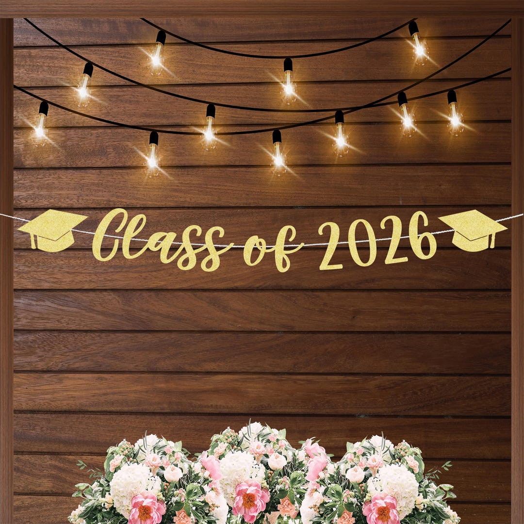 Graduation Banner Class of 2026 Banner, Graduation Party Decorations ...