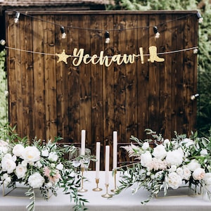 Yeehaw Banner, Yee Haw Banner, Cowboy Birthday Banner, Cowgirl Birthday ...