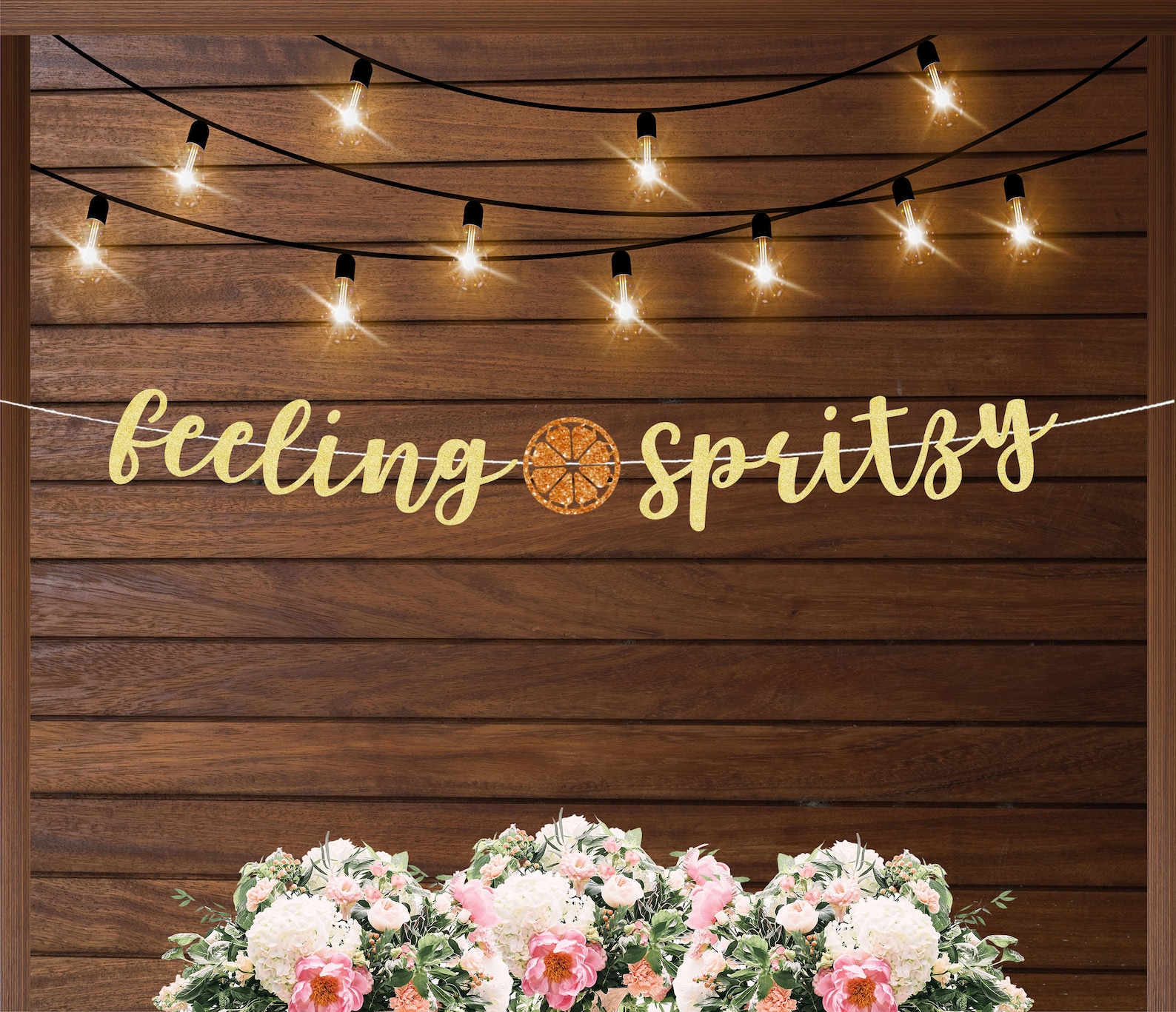 Feeling Spritzy Bachelorette Banner, Orange Themed Bachelorette, Aperol ...