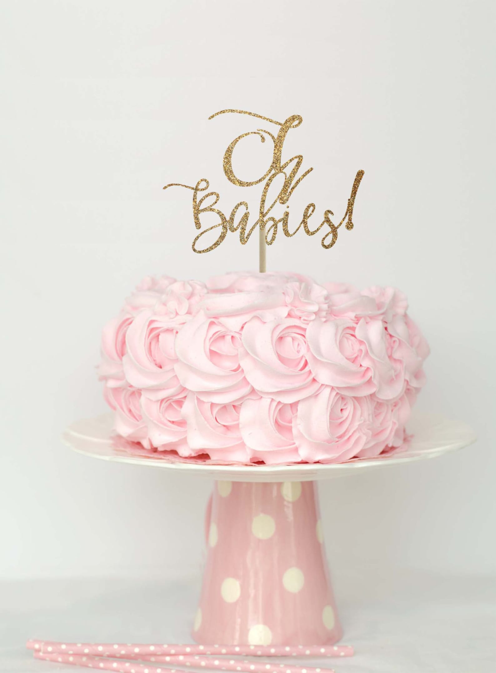 Baby Shower Cake Topper Baby Shower Cake Top Oh Babies Cake | Etsy