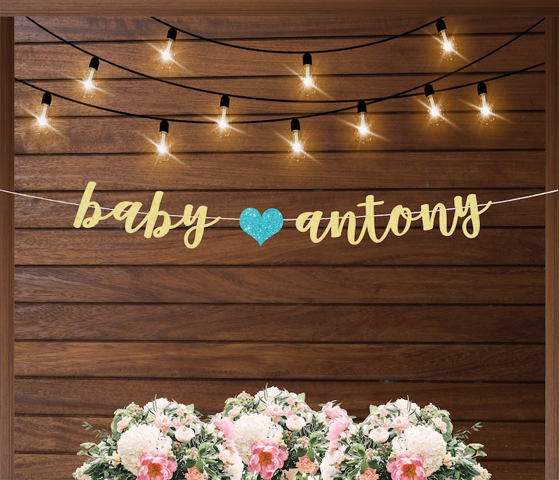 Baby Shower Banner Banner for Boy Baby Shower Personalized - Etsy