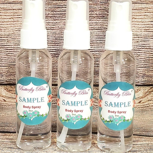 Body Spray Sample Sets Mini Body Sprays 2 Oz Body Spray - Etsy