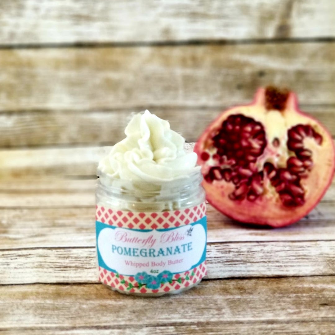 Whipped Hand Cream Pomegranate Lotion Natural Body Butter - Etsy