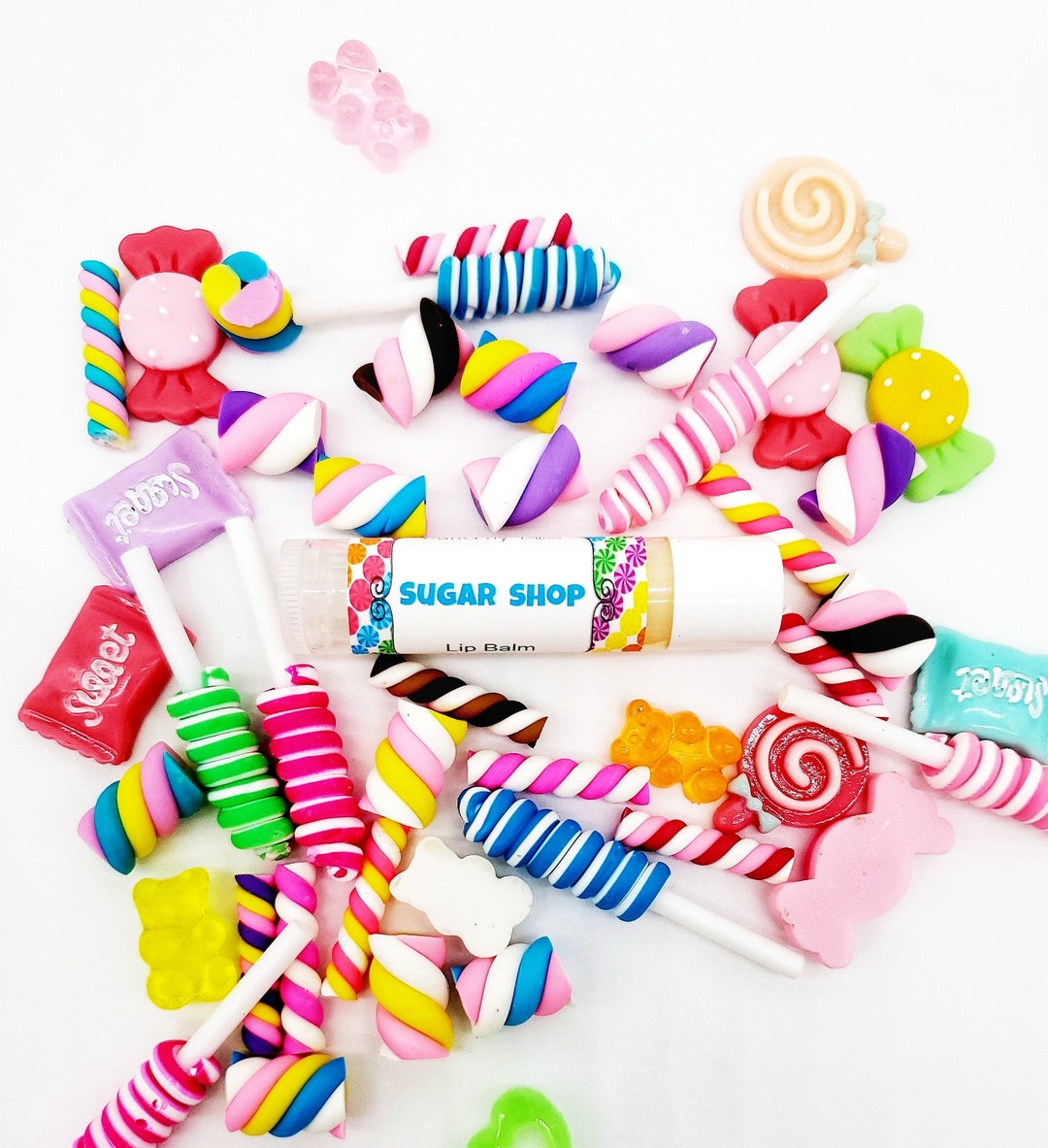 Candy Scented Lip Balm | Cotton Candy Lip Balm | Candy Gift Basket ...