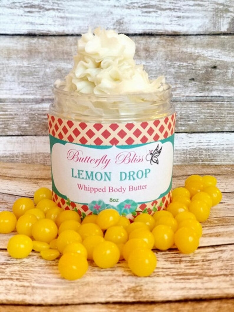 Whipped Shea Butter Lemon Drop Body Butter Whipped Body - Etsy