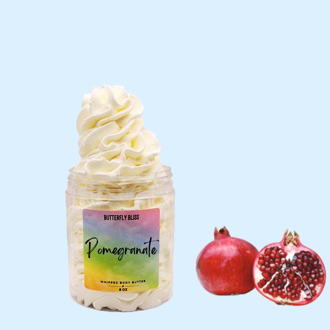 Whipped Hand Cream | Pomegranate Lotion | Natural Body Butter | Whipped ...
