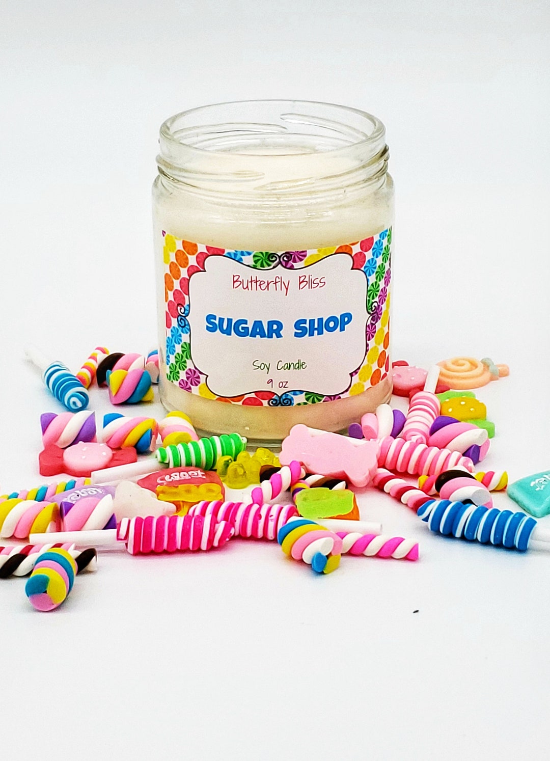Candy Scented Candle | Candy Gift | Sugar Candle | Sweet Gift | Candy ...