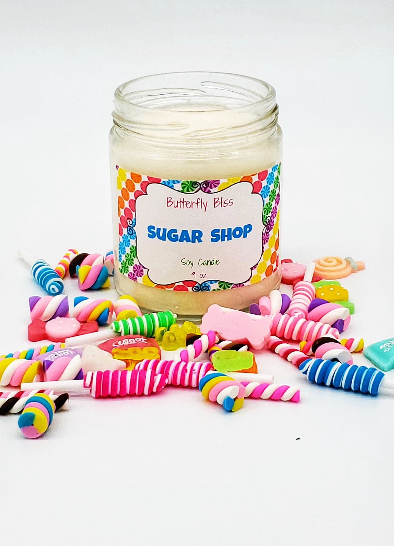 Candy Scented Candle Candy Gift Sugar Candle Sweet Gift - Etsy