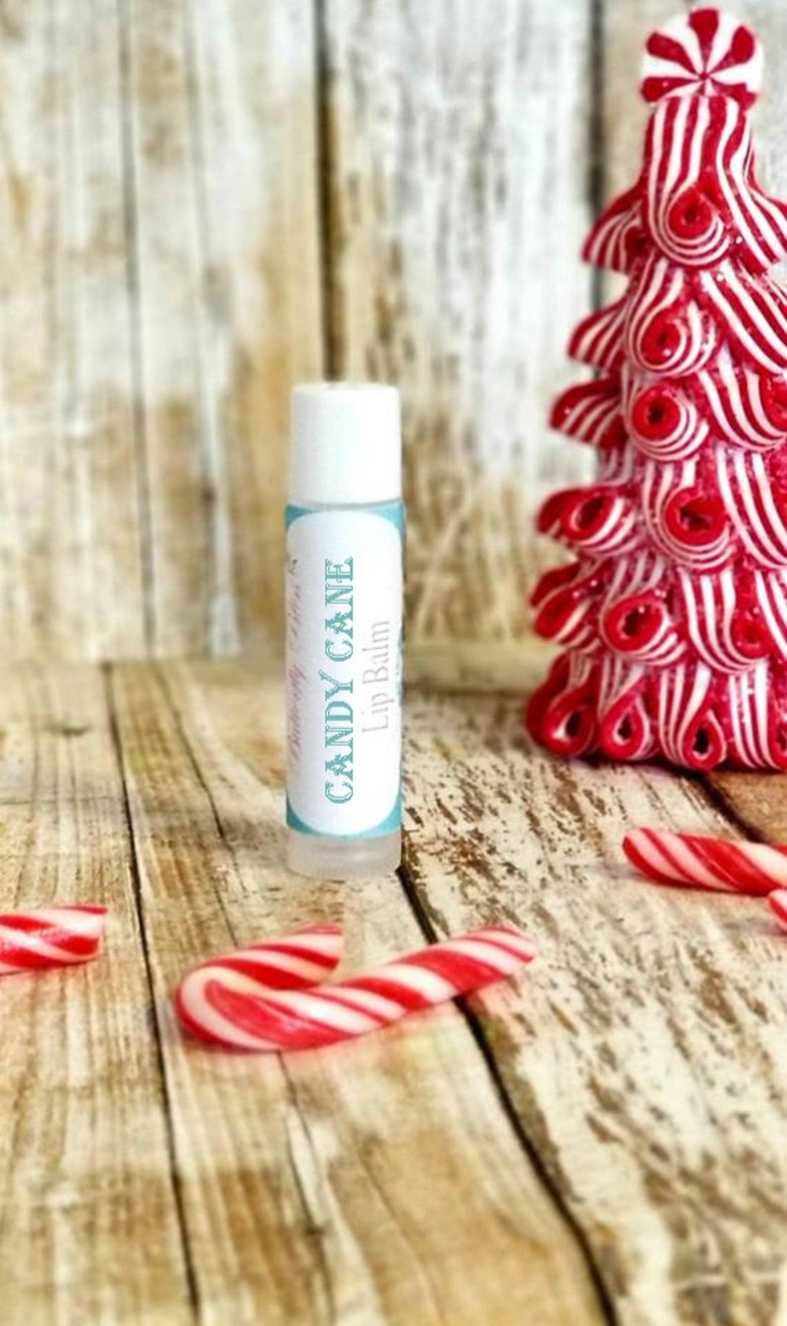 Candy Cane Lip Balm | Christmas Themed Lip Balm | Christmas Party ...
