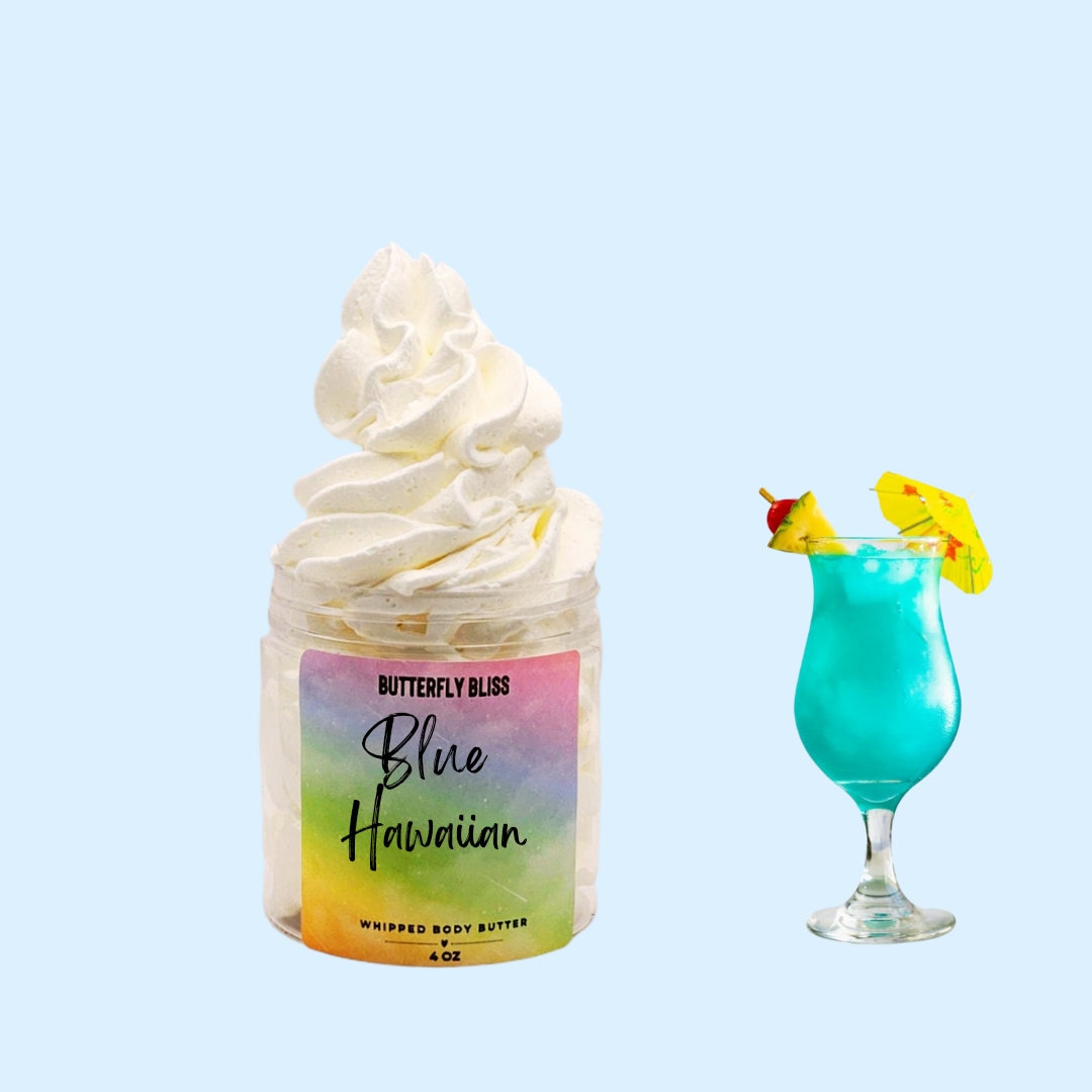 Tropical Whipped Body Butter | Blue Hawaiin Body Lotion | Coconut ...