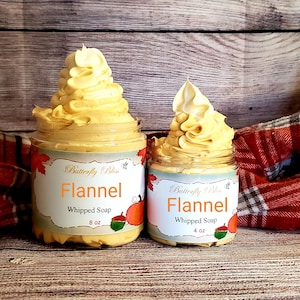 Flannel Whipped Soap | Vanilla Whipped Soap | Clean Scented Whipped ...