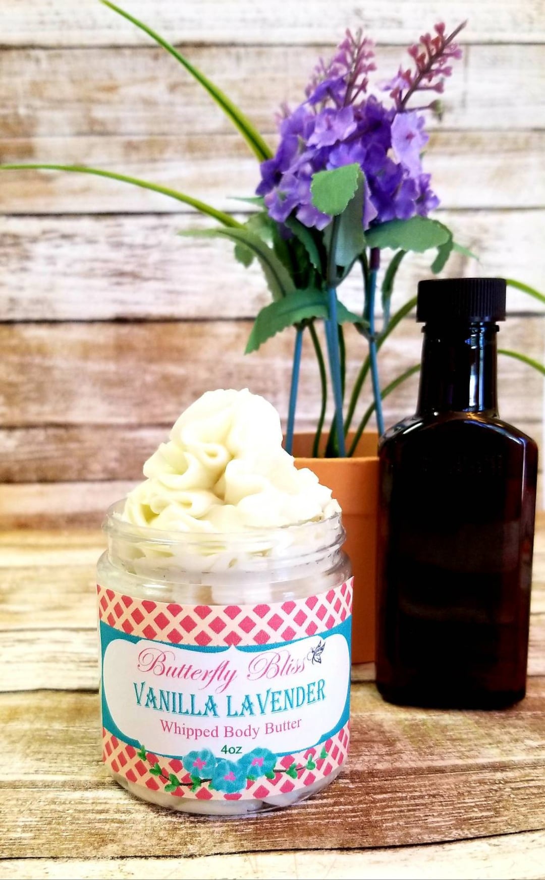Whipped Lotion Vanilla Lavender Body Butter Natural Lotion - Etsy