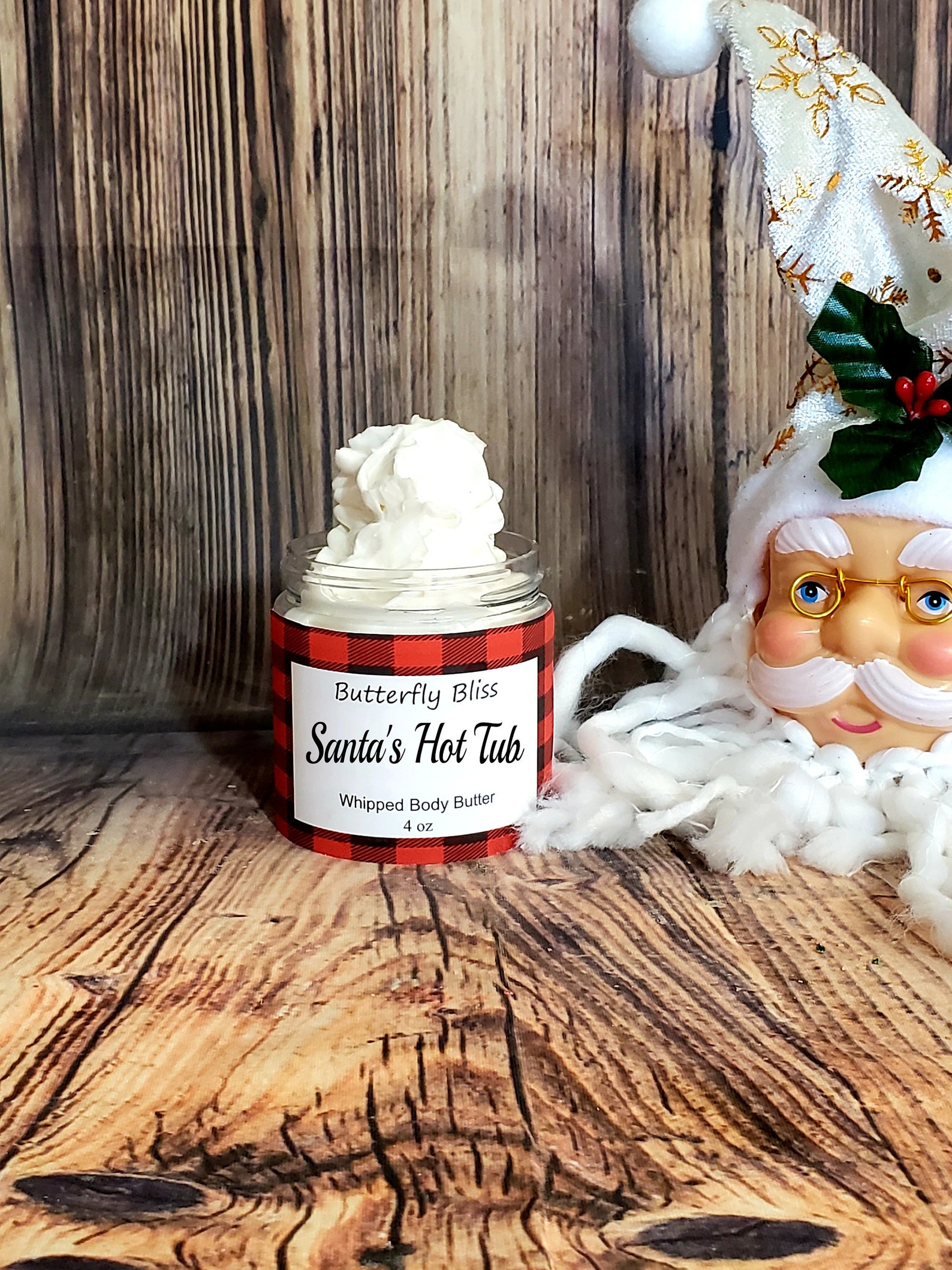 Santa Body Butter Santa Gift Secret Santa Gift White | Etsy