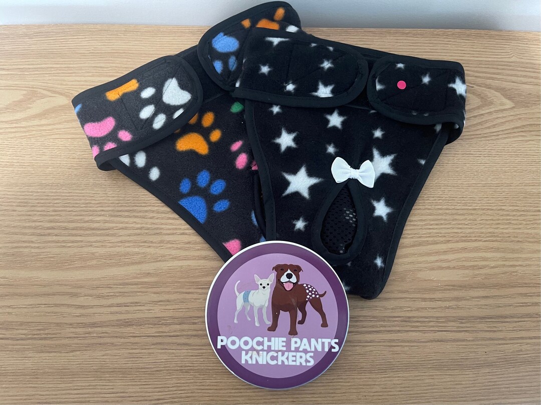 Dog Heat Pants / Dog Hygiene Knickers / Dog Season Pants / Dog Panties ...