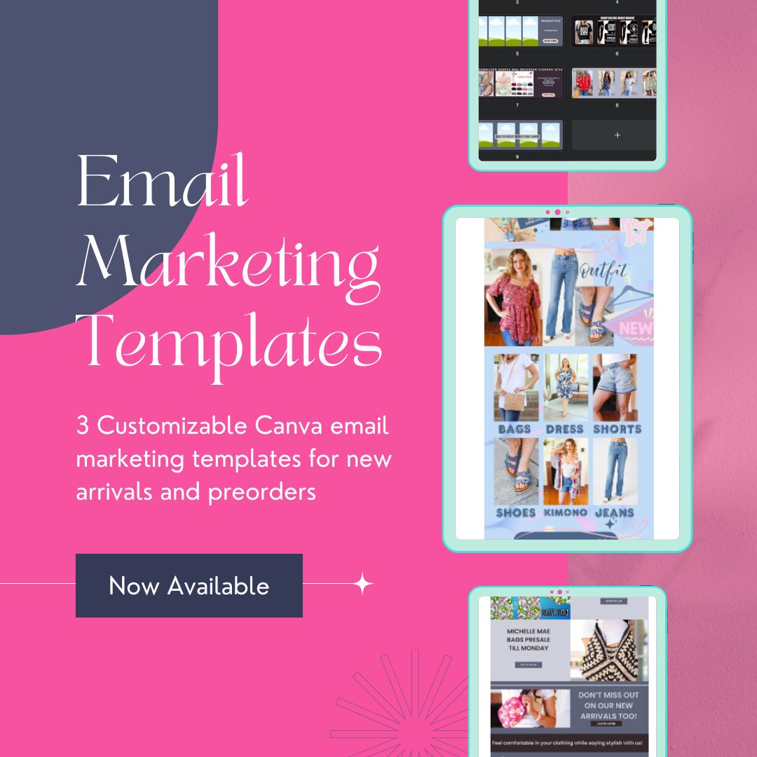 3 Email Templates Bundle for Canva | Easy to Edit - Resell Rights ...