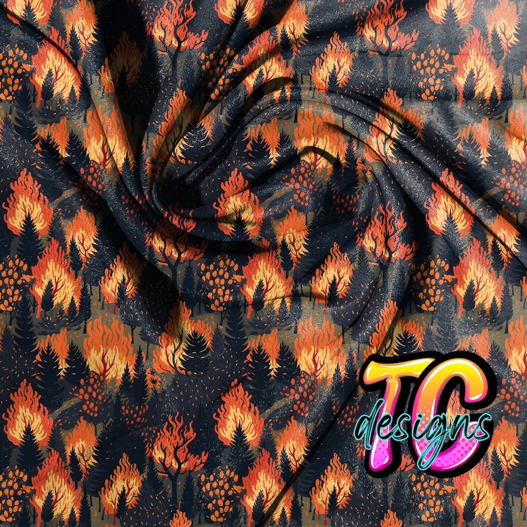 Wildfire - Seamless Design - Digital Download - JPG - Etsy