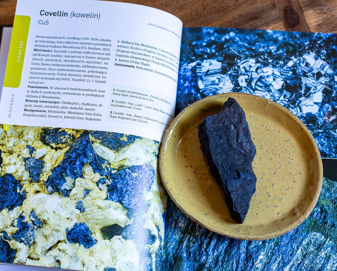 Rare Indigo Blue Covellite (covelline) Specimen - Poland, Holy Cross ...
