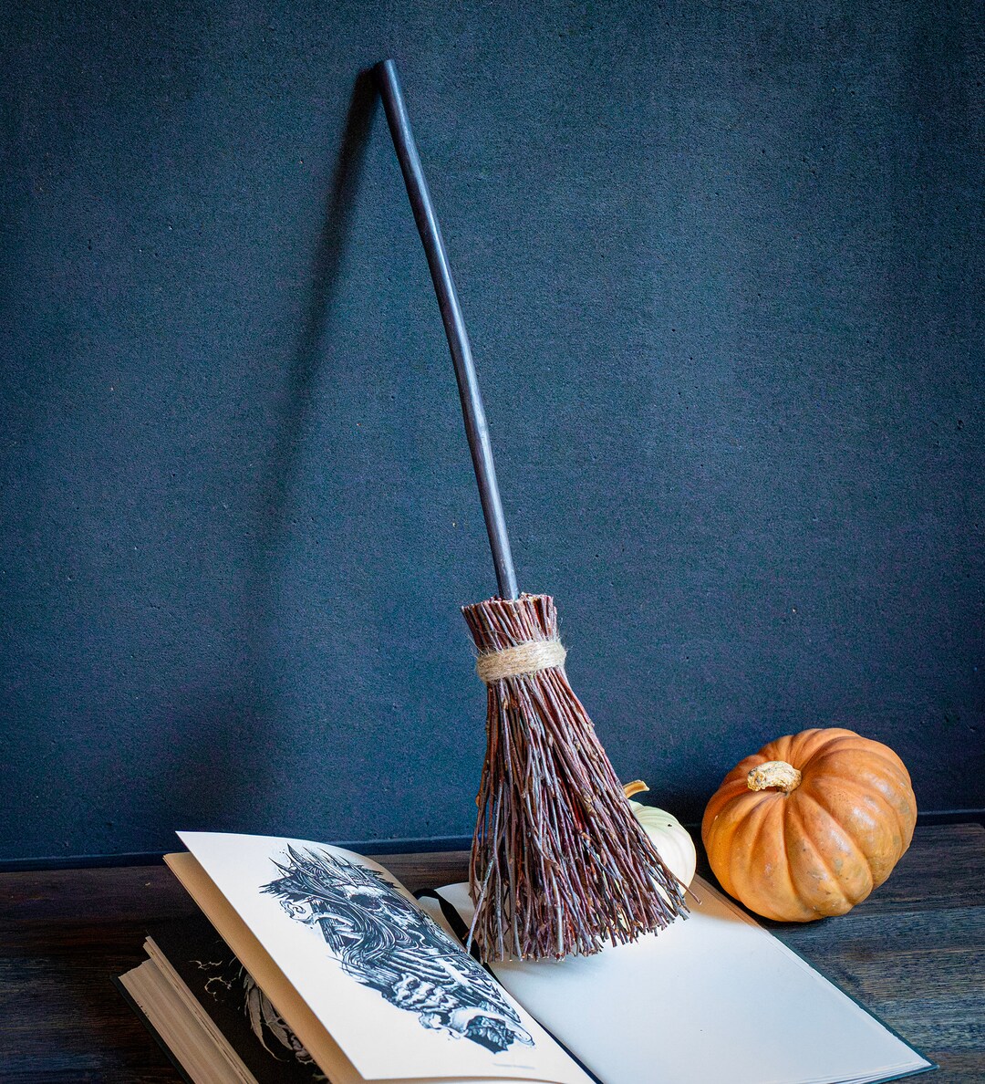 Witches Mini Broom for Altar Small Broom, 40cm / Wiccan Besom, Magic ...