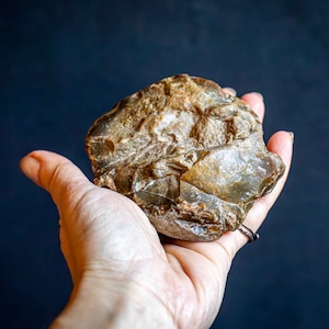 Pair of Flint, Natural Flint Brown With Micro Geodes Flint Stone, Flint ...