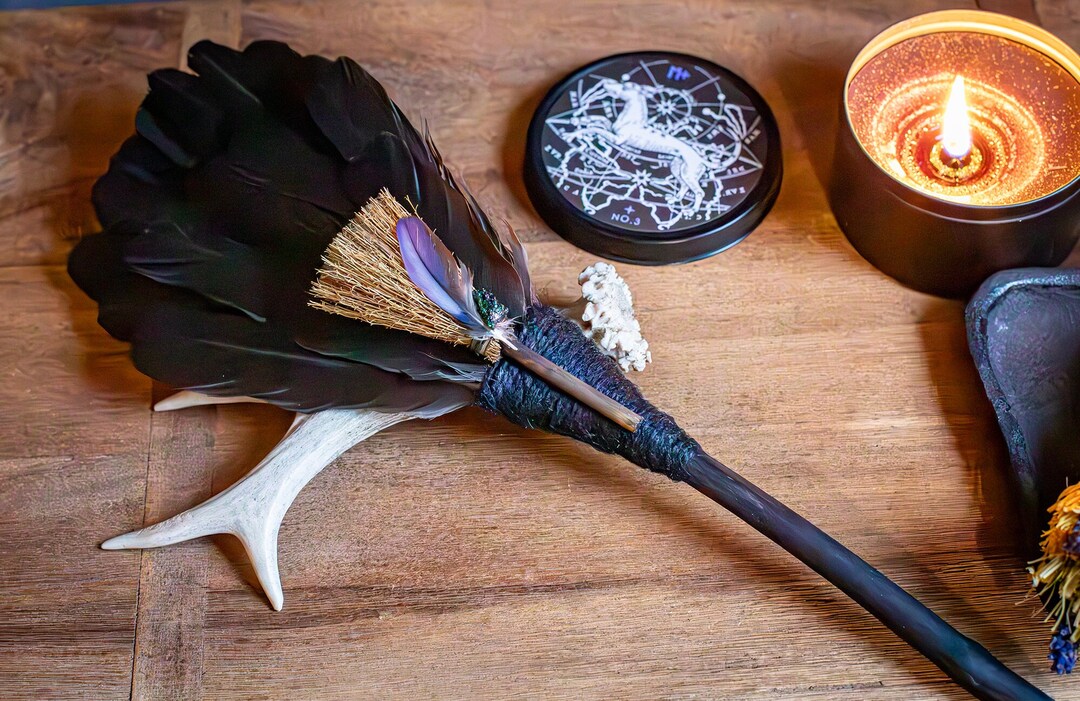Smudge Feather Fan. Crow Pheasant Feathers /shamanic Feather - Etsy