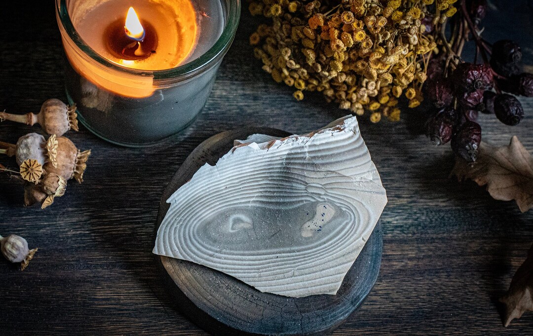 Rare Stunning Natural Flint Stone, 342g 6 Crystal Striped Rough Stone ...