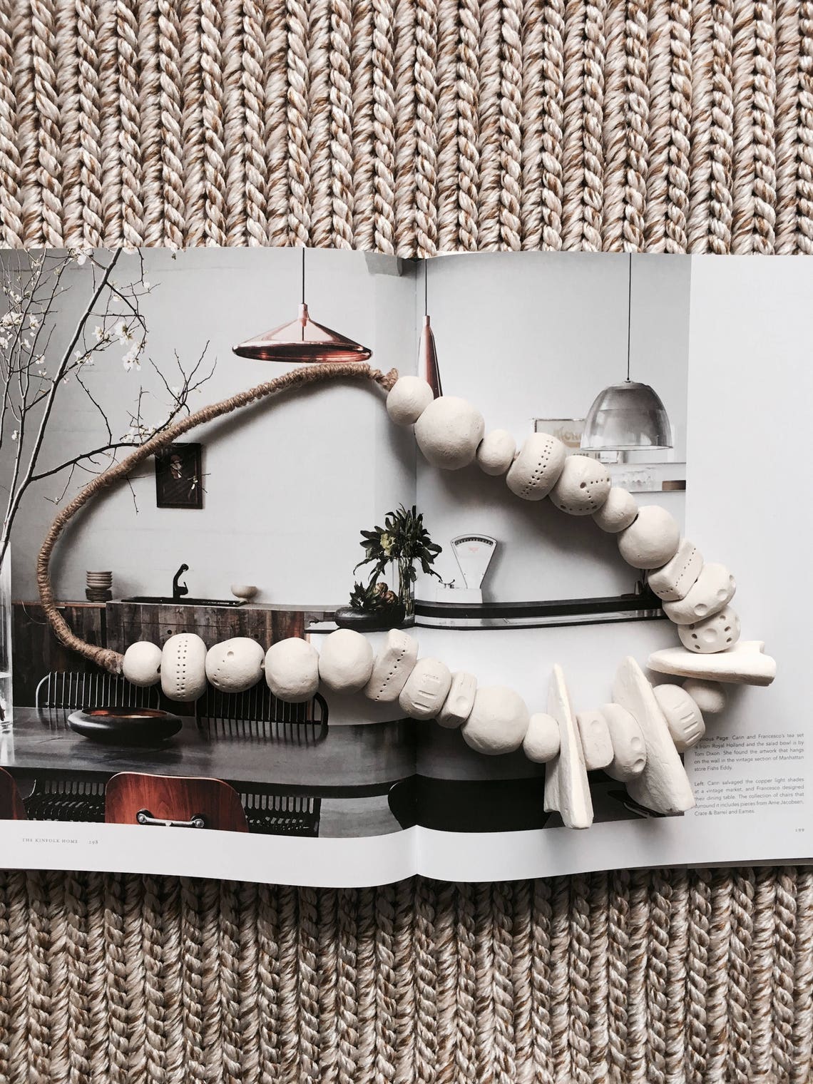 Handmade Clay Bead Cuttlefish Bone Wall Hanging Decor - Etsy