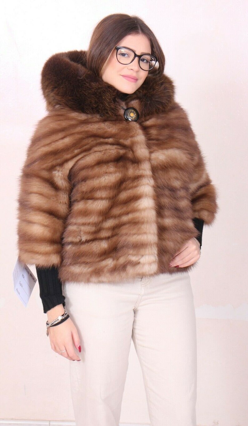 Marten Fur Jacket Sable Marten PELZMANTEL ШЕРСТЬ хорька | Etsy