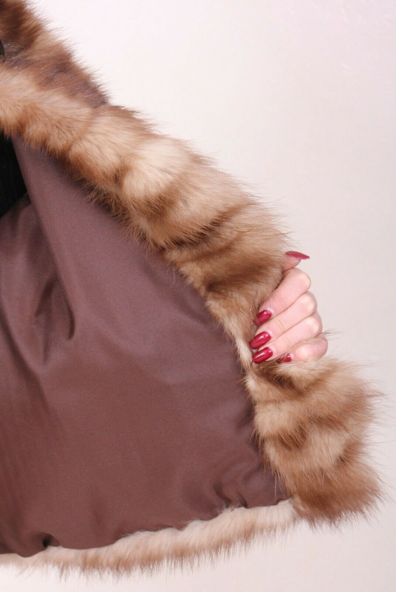 Marten Fur Jacket Sable Marten PELZMANTEL ШЕРСТЬ хорька | Etsy