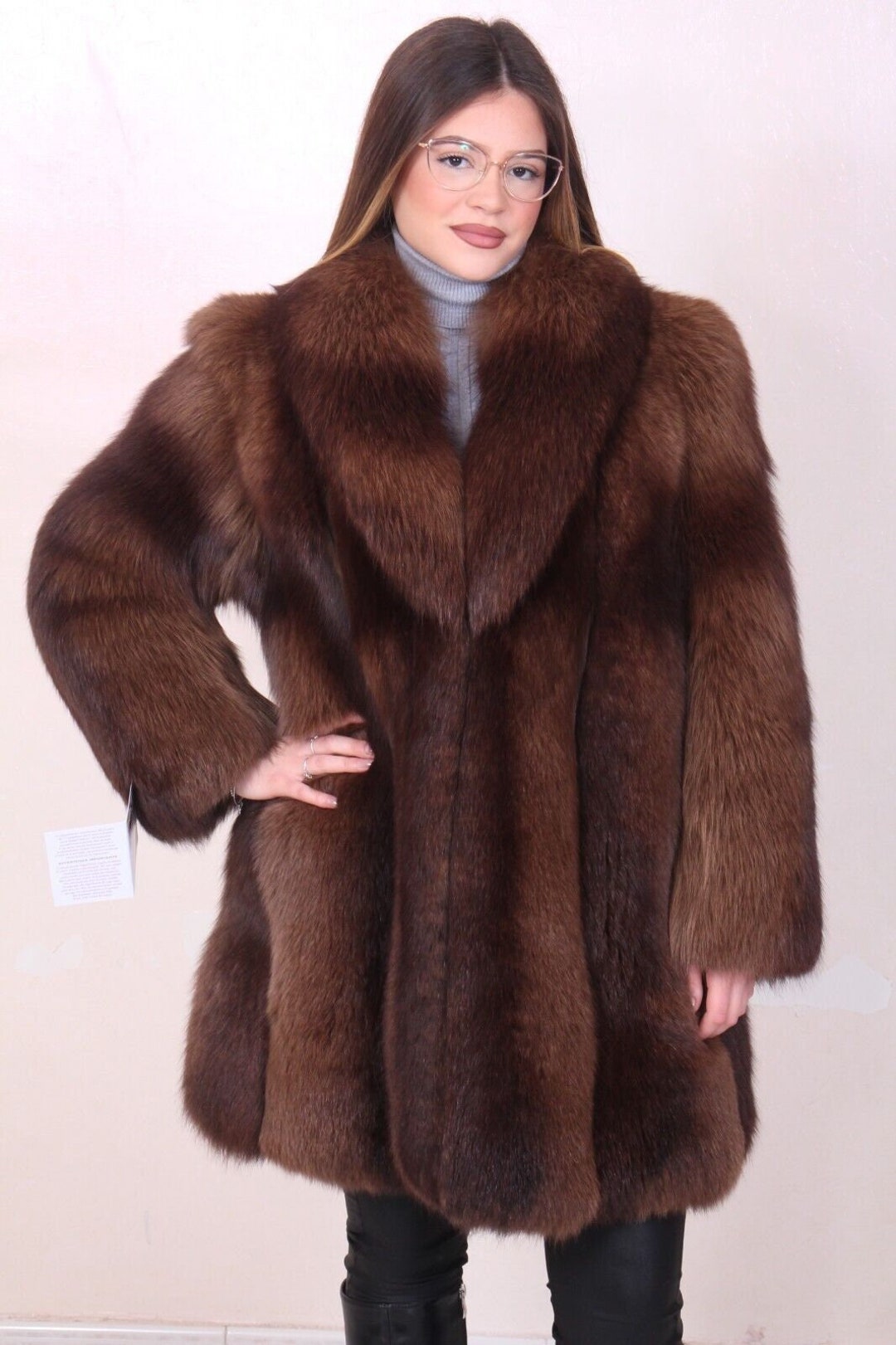 Fox Fur Jacket Jacket Fur Coat Fox Pelzmantel Fourrue Renard - Etsy