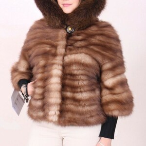 Marten Fur Jacket Sable Marten PELZMANTEL ШЕРСТЬ хорька | Etsy