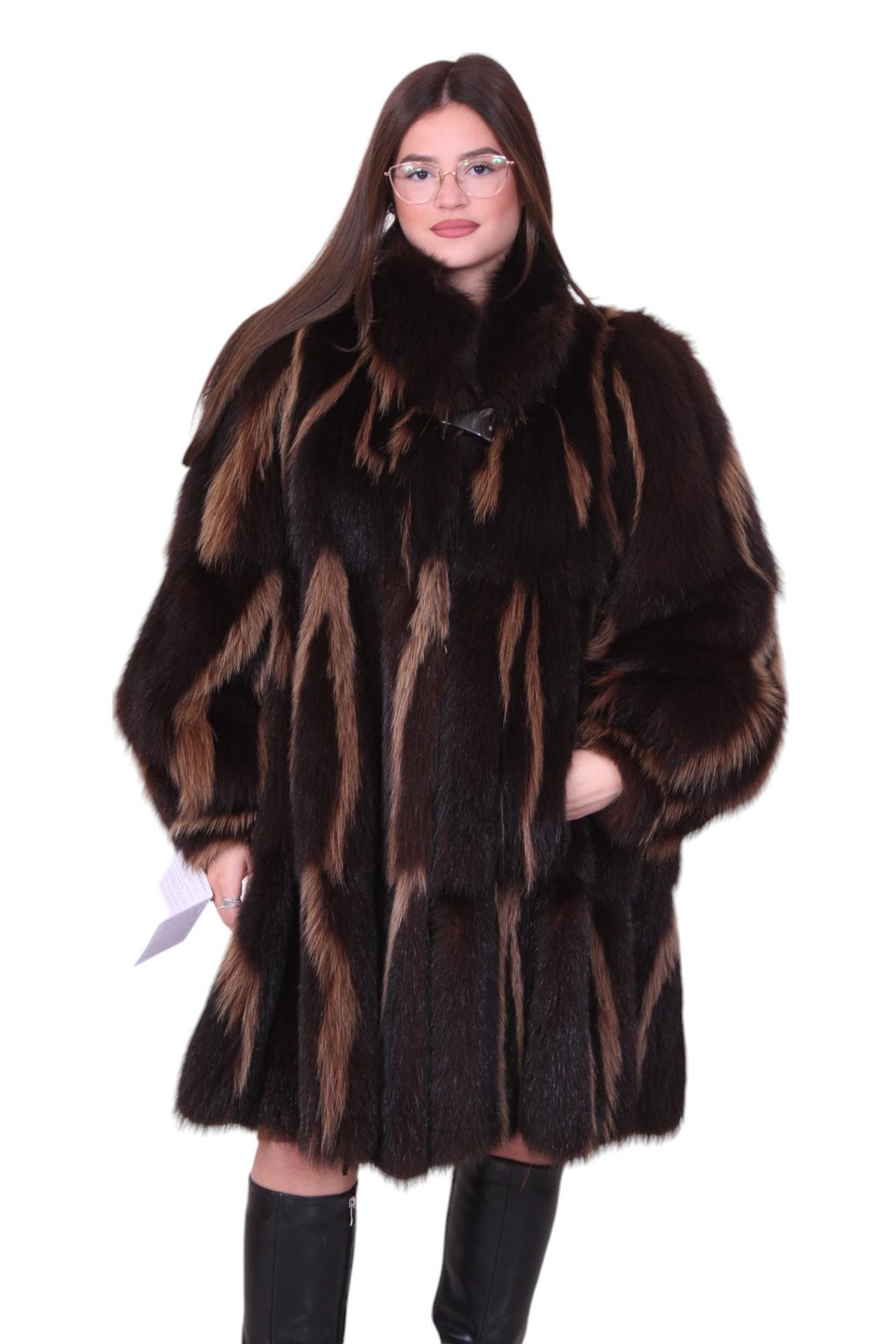 Skunk Fur Jacket Sable Skunn Fur Jacket Pelz Jacke Fourrure шерсть ...