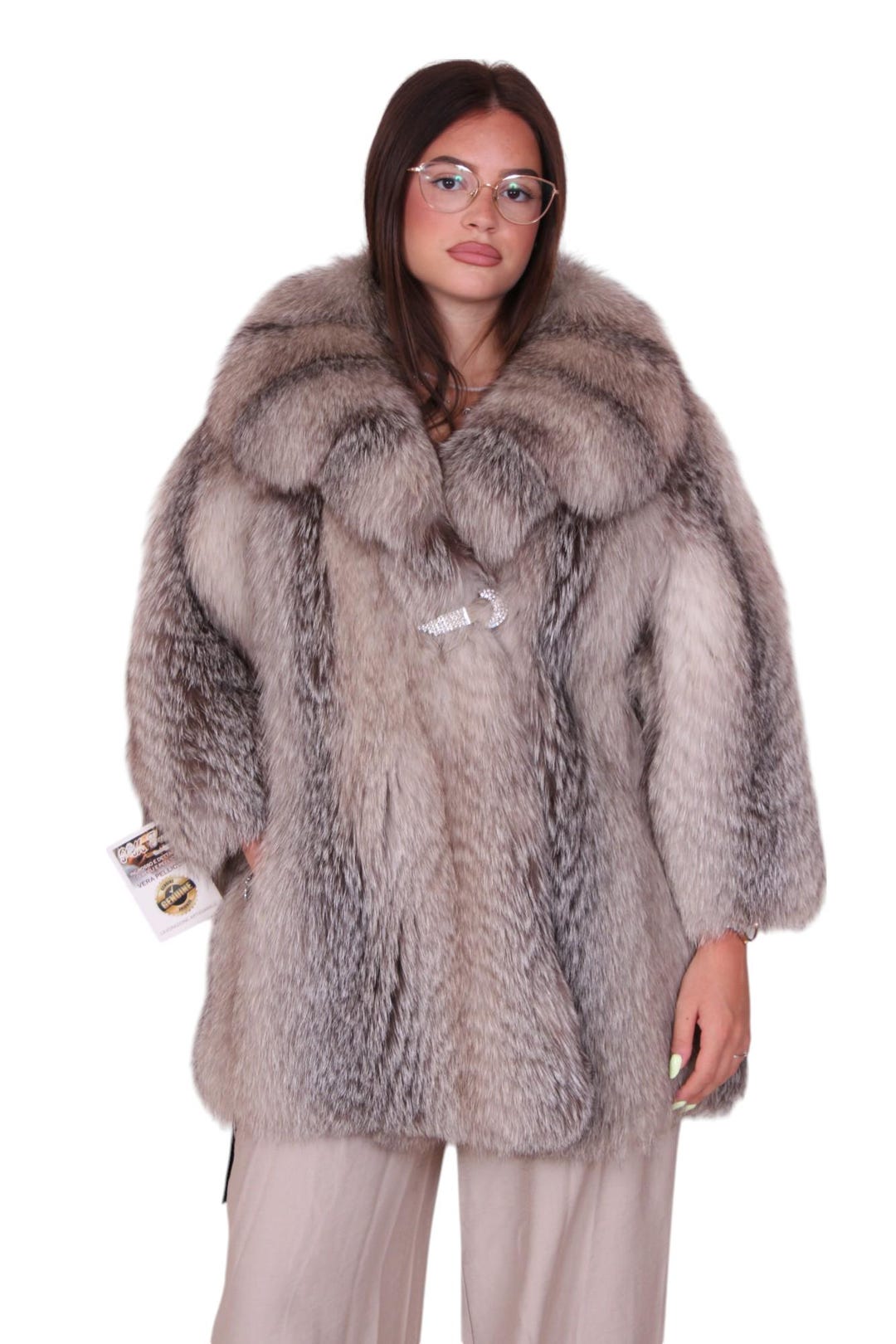 Giacca Pelliccia Volpe Jacket Fur Coat Fox Pelzmantel Fourrue Renard ...