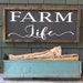 Farm Life Sign, Farmhouse Sign for Kitchen, Rustic Decorations for Home ...